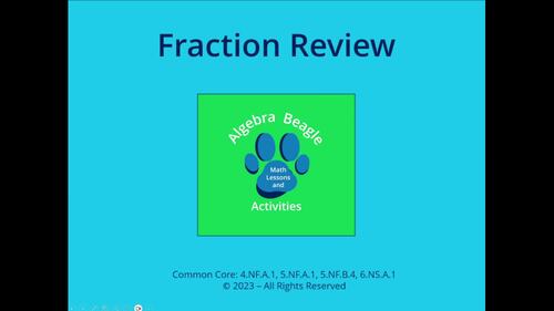 Fraction PowerPoint Review Game by Algebra Beagle | TPT