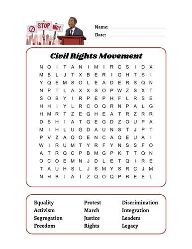 Black History Month - 9 Word Search Puzzles by Meryma Learning | TPT