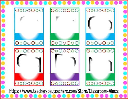 Printable Alphabet Posters, Editable Alphabet Posters, Classroom Decor