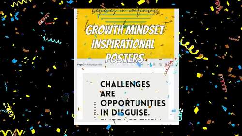 Growth Mindset Motivational Posters by Digitized Classroom | TPT