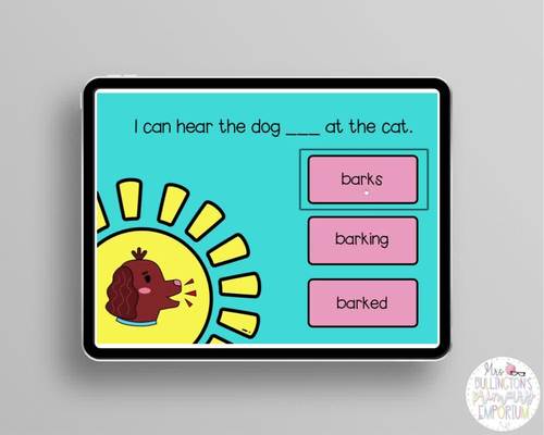 Digital Verb Tense Boom Cards™ Language Activity | TpT