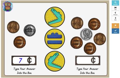 Counting Money | Boom Cards | Count & Compare Pennies and Nickels by ...