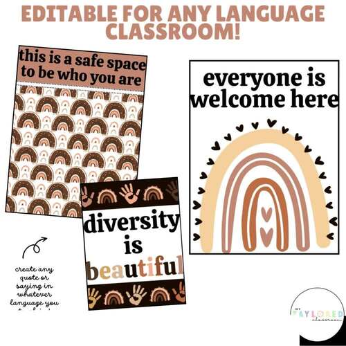 Diversity Classroom Posters Pack 3 | Diversity Classroom Decor | TPT