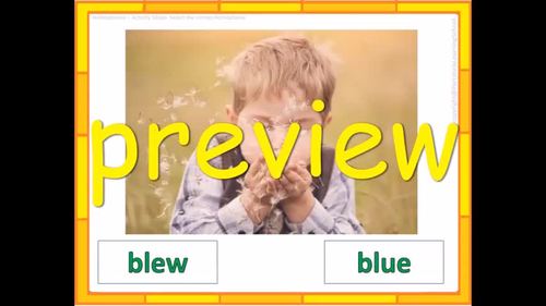 Homophones–Activity Slides–Select the homophone-with real images ...