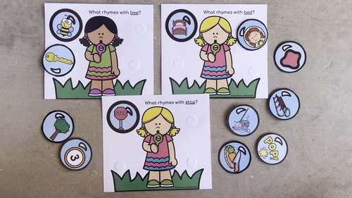Rhyming Sorting Mats Circle Time Game by Mrs Jackson's Little Learners