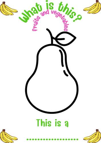 A-Z vocabulary Vegetable & Fruit / coloring :writing , worksheet: printable
