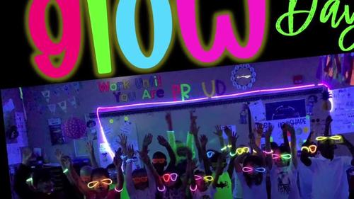 Glow Day Activities Glow Day Games Room Transformation EDITABLE | TPT
