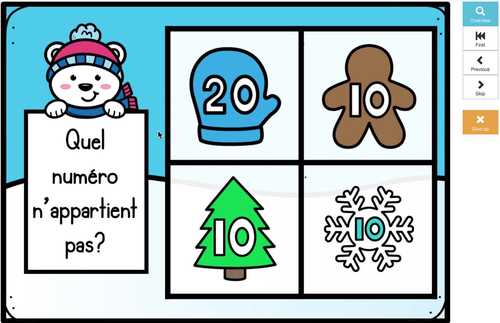 French Boom Cards - Which Number Doesn't Belong #10-20 | TPT