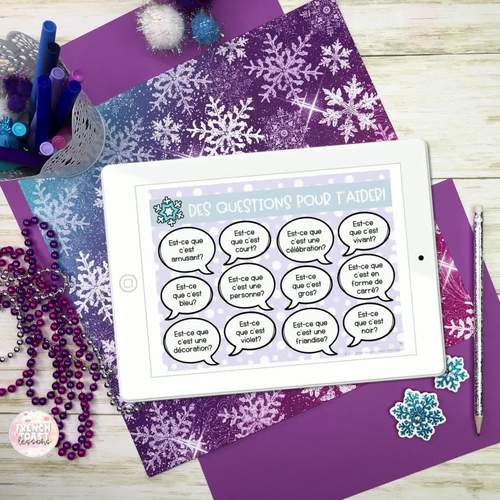 French Winter Guess the Image Digital Game/Devine l'image | L'hiver