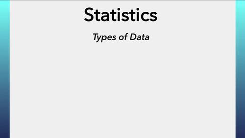 Statistics animated powerpoint lesson template by The Boring Board