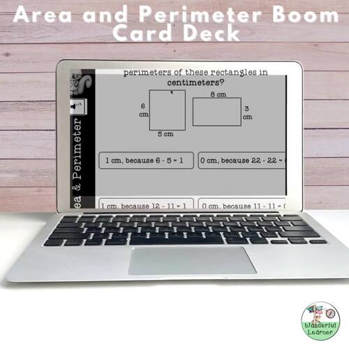 Area and Perimeter Boom™ Cards 3rd 4th 5th Audio by Wanderful Learner