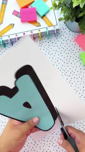 Bulletin Board Letters | A-Z and 0-9 | Boho Neutral Bubble Letters