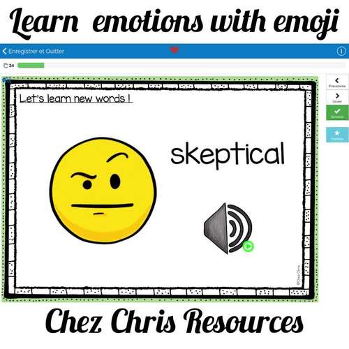 Emotions and Feelings with Emojis Boom™ Cards - Deck 1 by Chez Chris