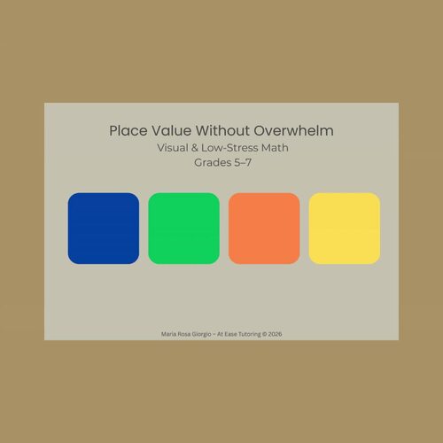 Place Value Without Overwhelm | Visual Math for Neurodivergent Learners ...