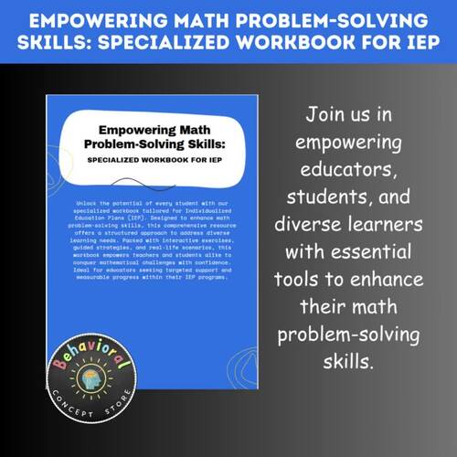 Empowering Math Problem-Solving Skills: Specialized Workbook for IEP