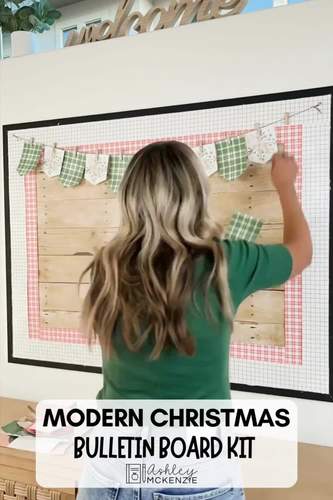 Modern Christmas Bulletin Boards Classroom Decor Bundle by Ashley McKenzie