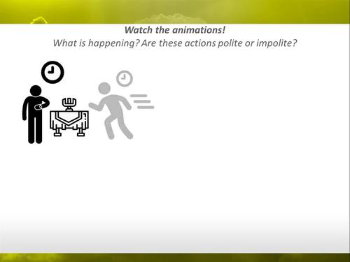 Good and Bad Manners : Complete ESL Lesson for Mid-level (B1) Learners