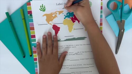 World Geography Continents Oceans Google Slides Presentation & Notes ...