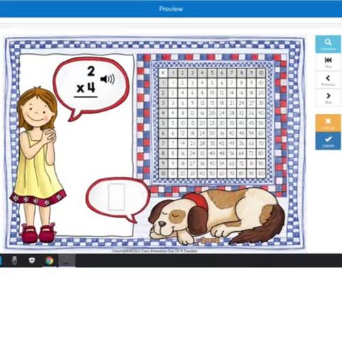 3 Digit by 2 Digit Multiplication Boom Cards with Audio 36 Cards Test Prep