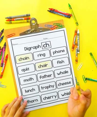 Digraph Word Hunt Worksheets by The Joy in Teaching | TPT
