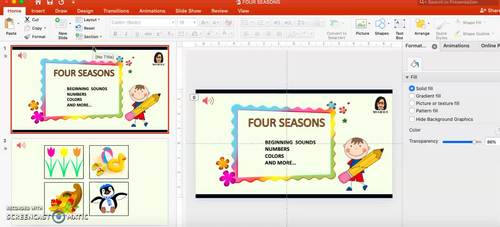 FOUR SEASONS AND MORE INTERACTIVE ACTIVITY by MS GRACE AT HEART