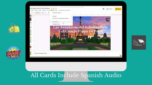 Reading Comprehension Digital Bundle Las Aventuras de Evie y Pippa en París