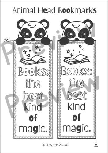 End of the Year Activity & Back to School Animal Bookmarks | Reward ...