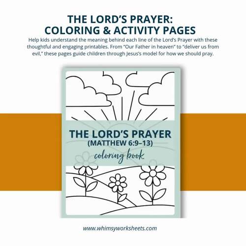 The Lord's Prayer Kids Activity and Lesson Plan | Sunday School Bible Study
