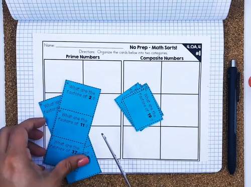 Multiplication and Division Math Centers - Math Sorts Interactive Math ...