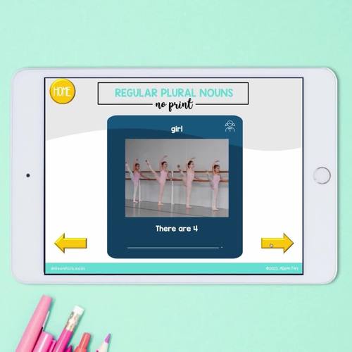 Plural Nouns Grammar Cards - Irregular Plural Nouns - Printable and Digital