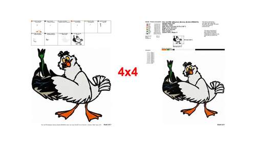 Funny Scuttle seagull with dinglehopper Little Mermaid embroidery ...