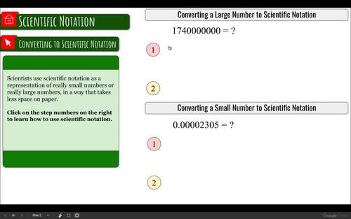 Scientific Notation Interactive Diagram by Science With Mrs Lau | TPT