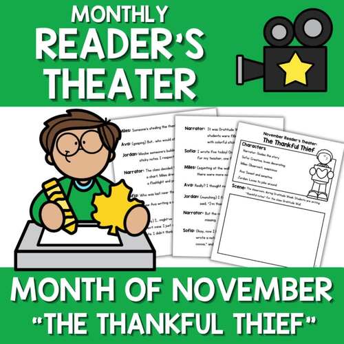 Readers Theater Script for Month of November | SEL Reading Activity ...