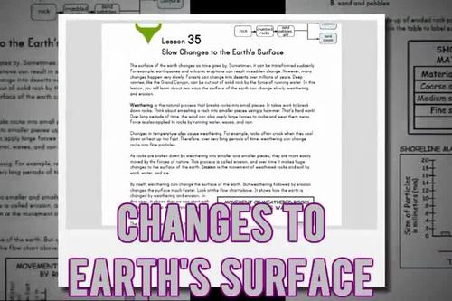 Earth Science Comprehension: Changes in the Earth and Sky Third and ...