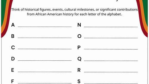 A-Z & Numbers: Interactive African American History Games | TPT