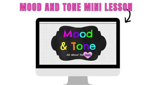 Mood and Tone Mini Lesson Notes & Activities for Middle School | TPT