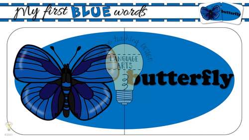 Building Vocabulary: My First Blue Words - Digital/ Distance Learning