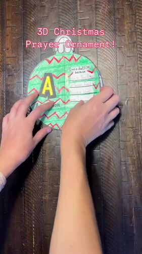 Christmas Sunday School Lesson, ACTS Prayer Model for Kids, Ornament Craft