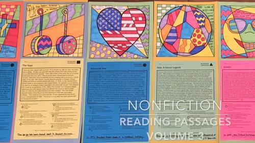 Fall Leaves Colors Reading Comprehension Passage inc. in ALL YEAR Set [v3]