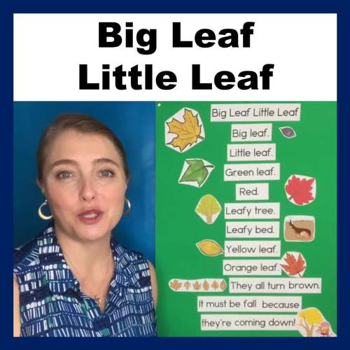 Fall Leaf Poem Guided Reading Booklet and Pocket Chart Activities