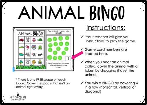 Animals Bingo Game - Digital Version for Distance Learning | Boom Cards