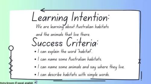 Australian Habitats Presentation & Reading Comprehension Activities for ...