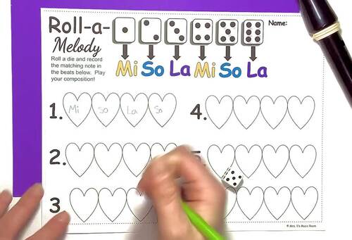 Melodic Composition Activity | Solfege Game | Early Years Music | TPT