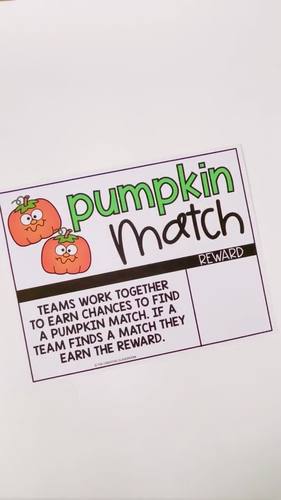October Classroom Management Behavior Games | TPT