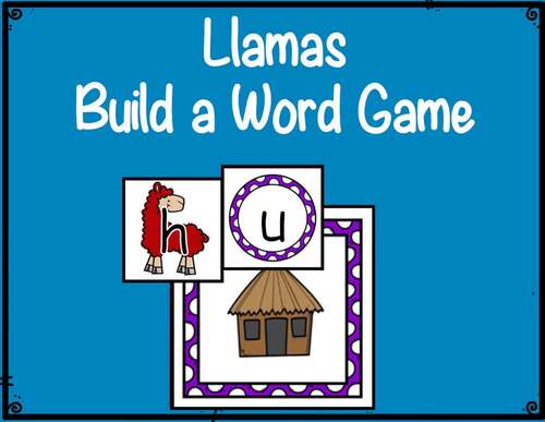 Llama Themed Build a Short Vowel CVC Word by The Teaching Scene by Maureen