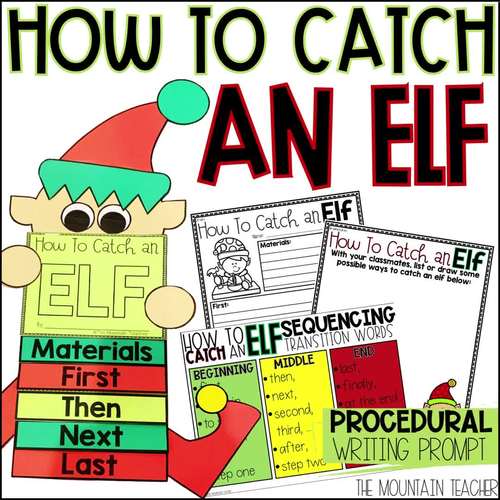 How To Catch an Elf Writing Template and Craft by The Mountain Teacher
