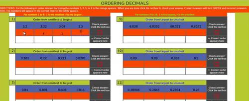 Ordering Decimals Digital Google Sheetsᵀᴹ and Print Activity | TPT