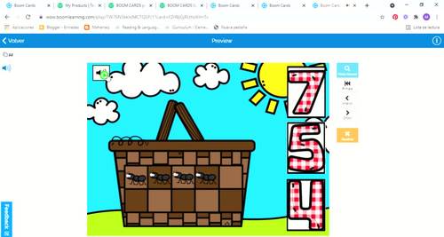 BOOM CARDS Spring: COUNTING NUMBERS up to 10 Digital Resources by Ms ...