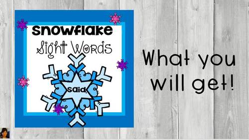 Sight Word Snowflakes by Robin Wilson First Grade Love | TPT