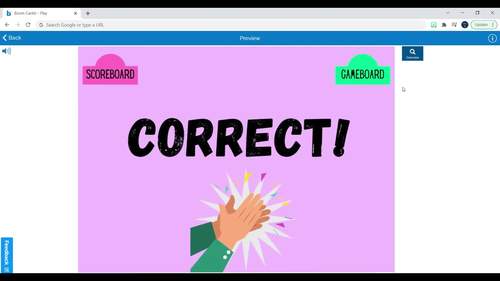 4th Grade Reading Review Quiz Show Boom Cards by Hands on Learning LLC